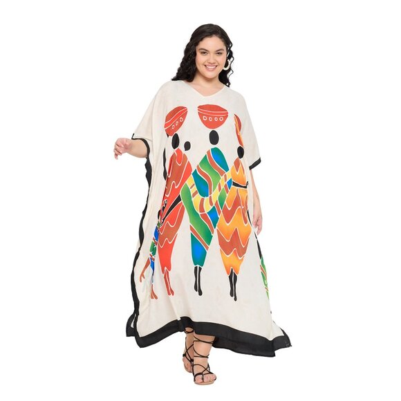 Gypsie Blu | Kaftans | Gypsie Blu Plus Size Lady Tribal Printed Caftan ...